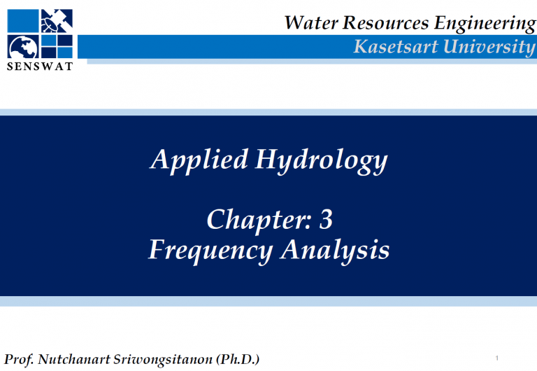 Chapter 3: Frequency Analysis – SENSWAT